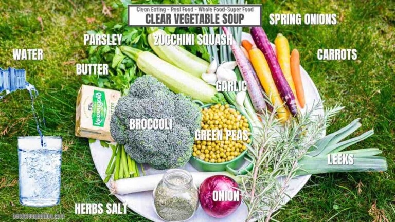 Homemade Clear Vegetable Soup Recipe - Best Clean Eating
