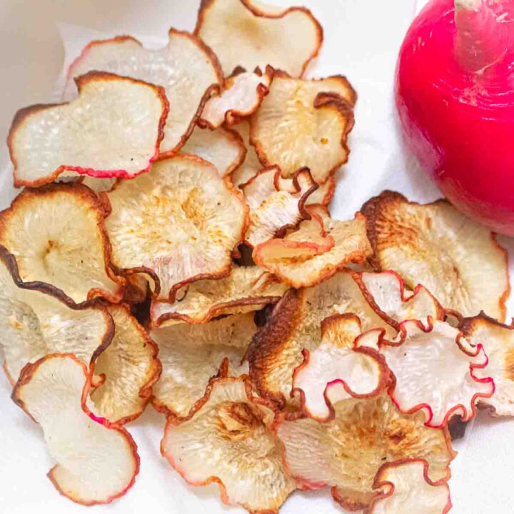 Crispy Baked Radish Chips - Best Clean Eating
