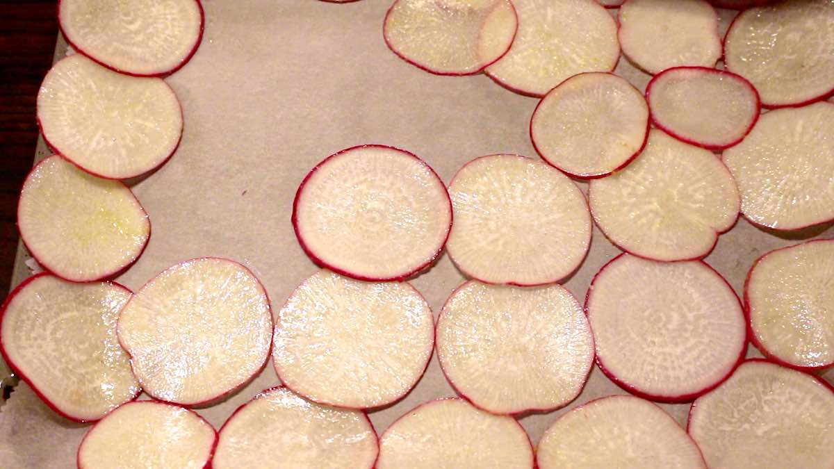 Crispy Baked Radish Chips - Best Clean Eating