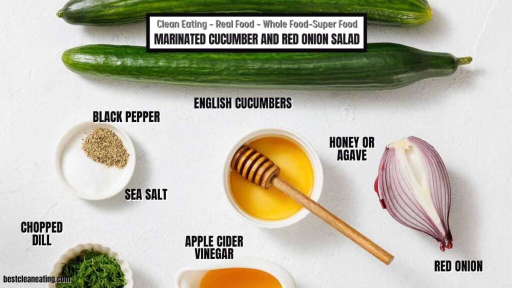 Marinated Cucumber and Red Onion Salad - Best Clean Eating