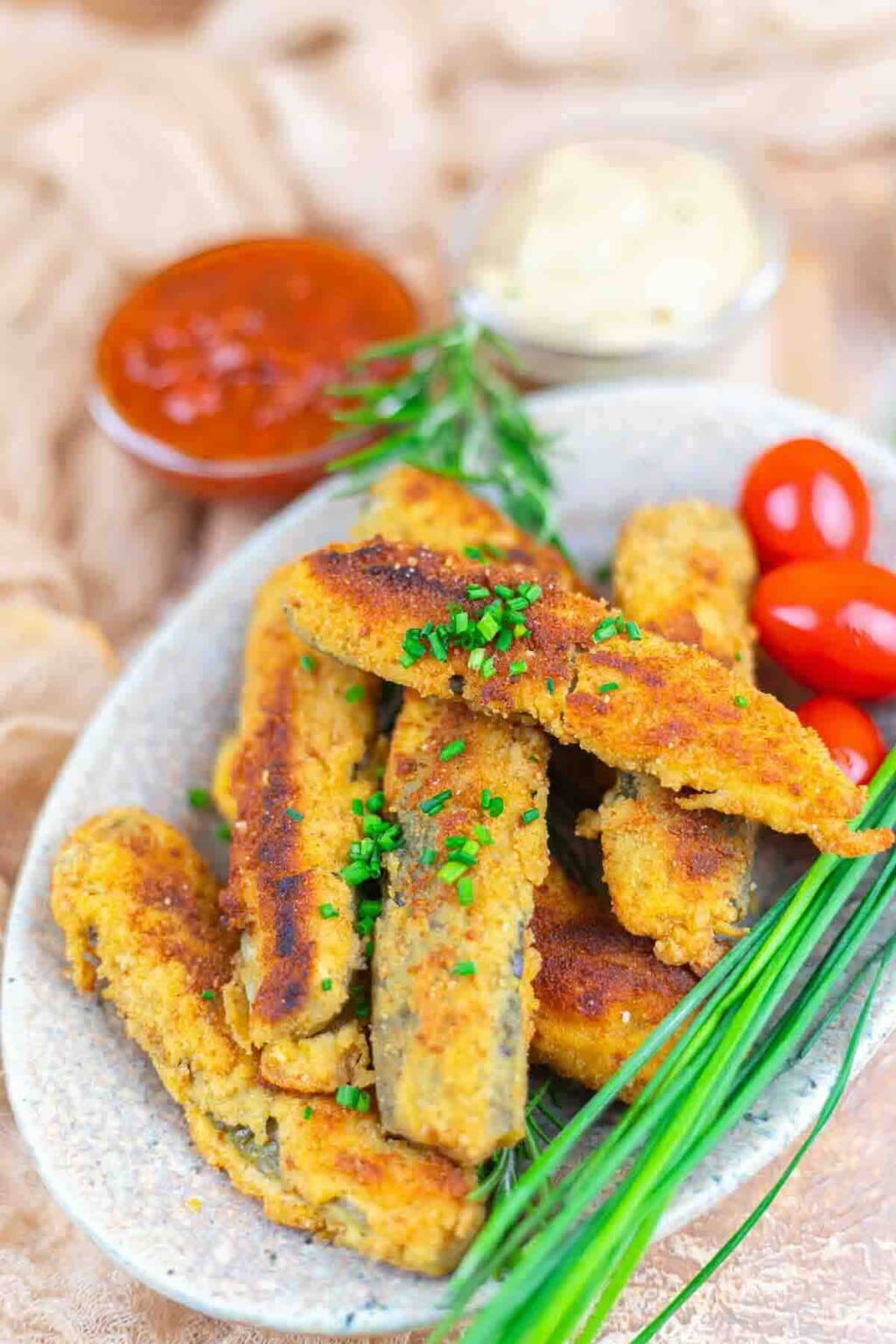 Pan Fried Dill Pickles Chips - Best Clean Eating